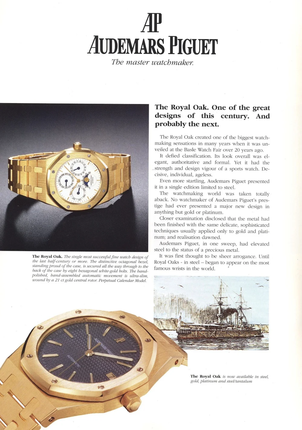 Experience: Fourteen Vintage Audemars Piguet Royal Oak Advertisements ...