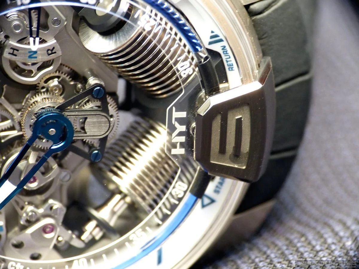 Baselworld 2014: HYT H2 Titanium and White Gold Blue. Live Pictures and ...