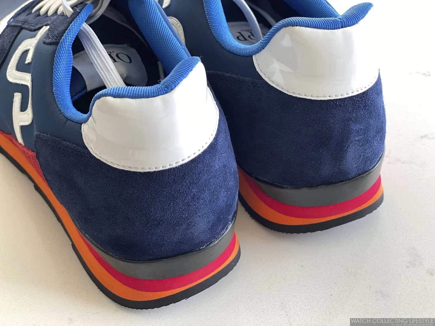 Experience: OPP France Lace-up Suede Sneakers Blue. A Perfect Match to ...