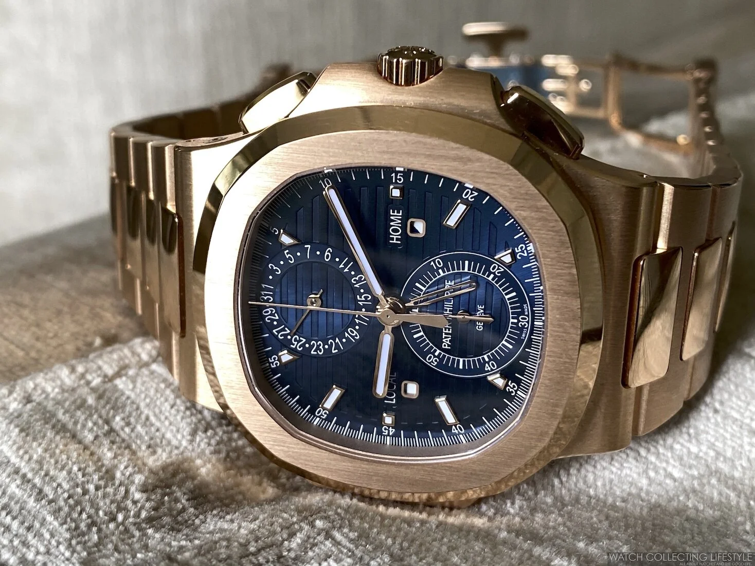 Insider: Patek Philippe Nautilus Travel Time Chrono ref. 5990/1R. Hands ...