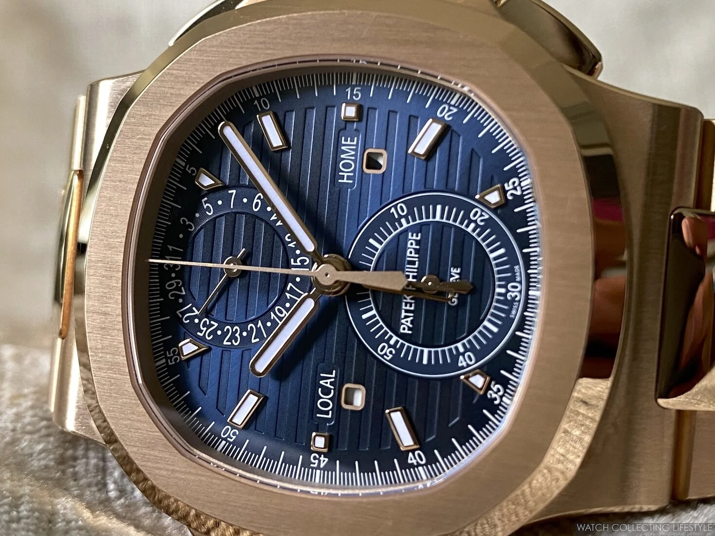 Insider: Patek Philippe Nautilus Travel Time Chrono ref. 5990/1R. Hands ...