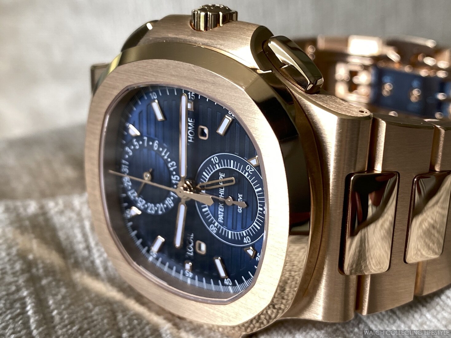Insider: Patek Philippe Nautilus Travel Time Chrono ref. 5990/1R. Hands ...