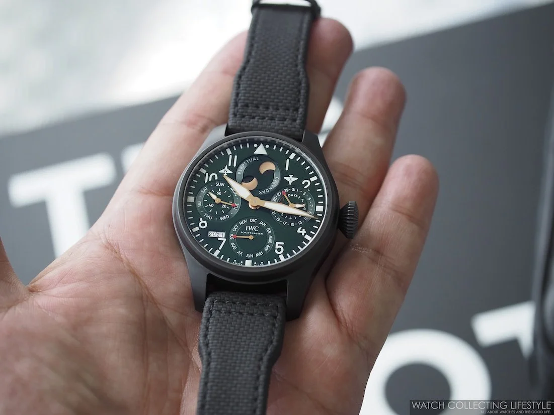Insider: IWC Big Pilot's Watch Perpetual Calendar Racing Green Edition ...