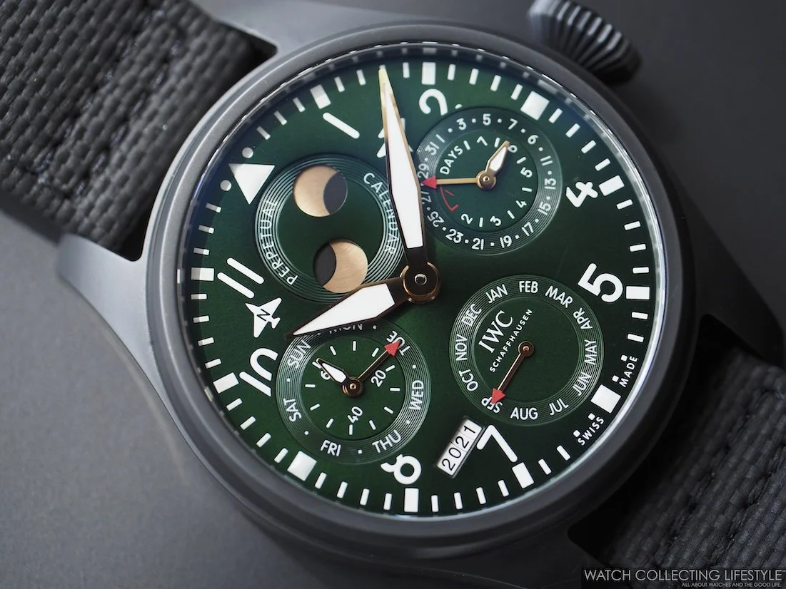 Insider: IWC Big Pilot's Watch Perpetual Calendar Racing Green Edition ...