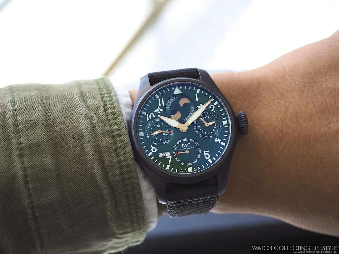 Insider: IWC Big Pilot's Watch Perpetual Calendar Racing Green Edition ...