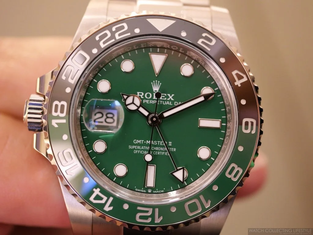 W&W 2025: Rolex GMT-Master II Green Ceramic Dial in 18K White Gold ...
