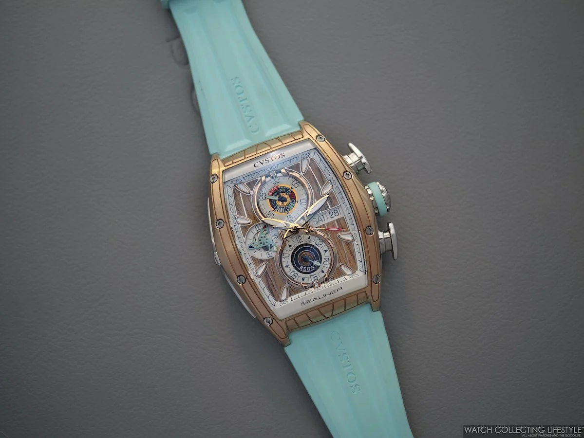 Insider: CVSTOS Challenge Sealiner Chronograph 5N Red Gold. A Teak Wood ...