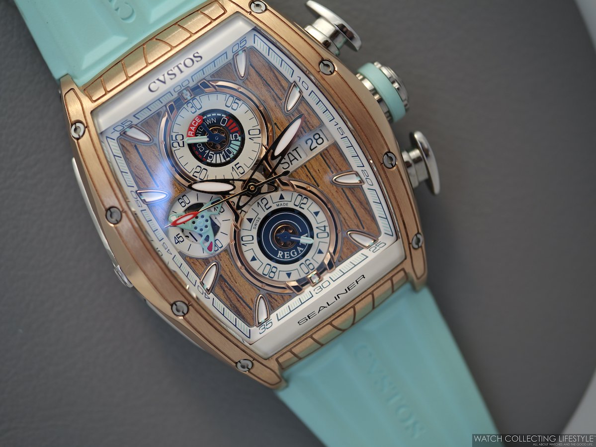 Insider: CVSTOS Challenge Sealiner Chronograph 5N Red Gold. A Teak Wood ...