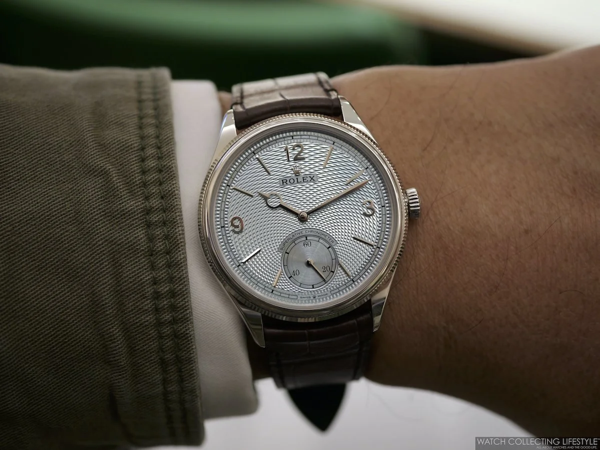 W&W 2024: Rolex Perpetual 1908 Platinum Ice Blue Guilloché Dial — WATCH ...