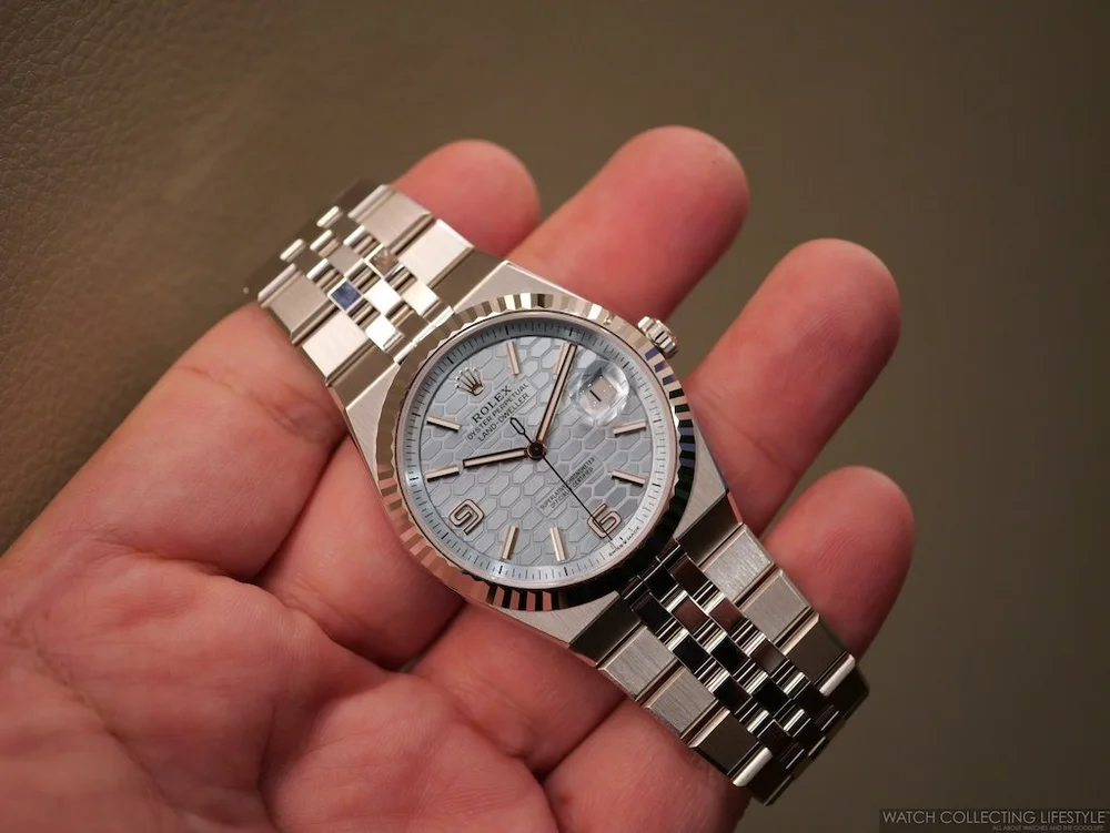 W&W 2025: Hands-on Review Rolex Land-Dweller Platinum Ice-Blue ref ...