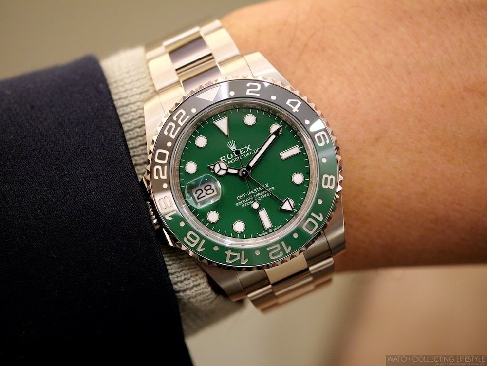 W&W 2025: Rolex GMT-Master II Green Ceramic Dial in 18K White Gold ...