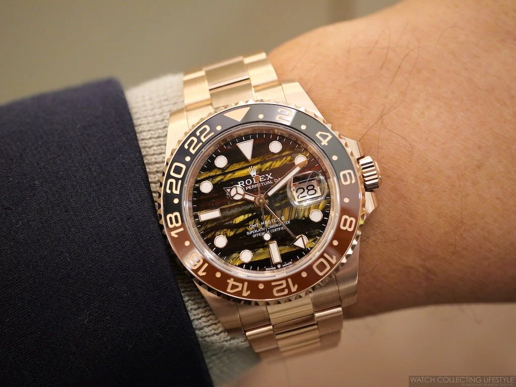 W&W 2025: Rolex GMT-Master II Everose Tiger Iron Dial (Live Photos) — WATCH COLLECTING LIFESTYLE