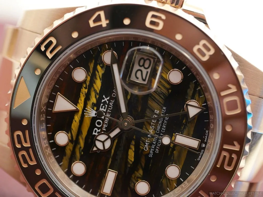 W&W 2025: Rolex GMT-Master II Everose Tiger Iron Dial (Live Photos ...