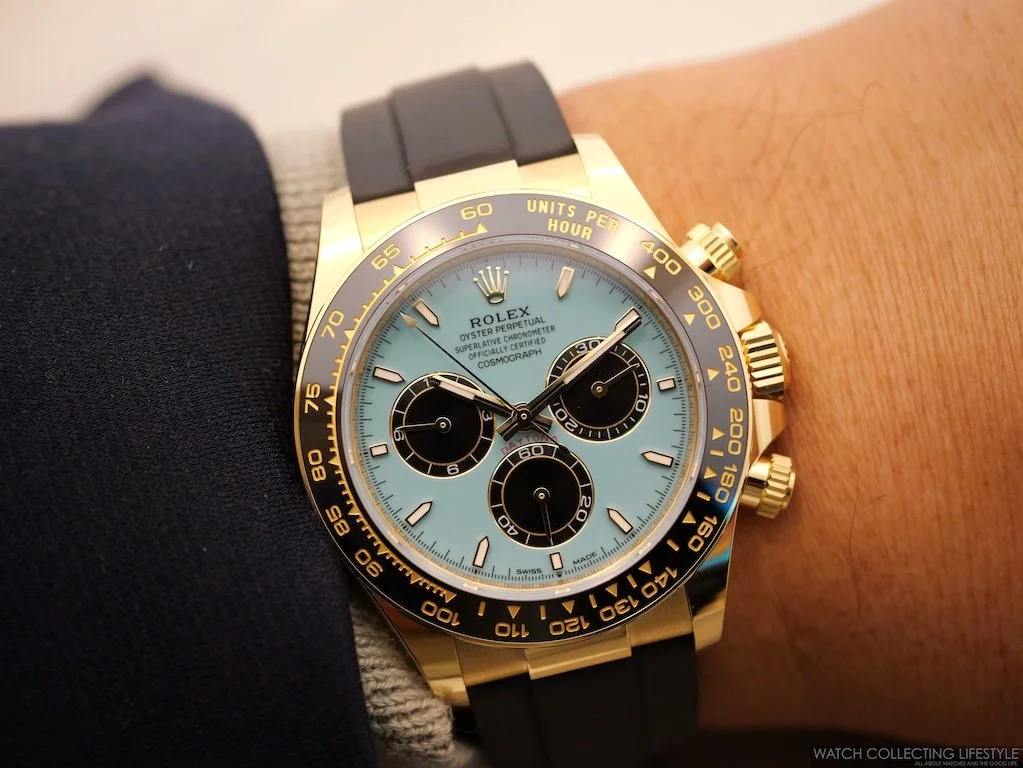 W&W 2025: Rolex Cosmograph Daytona Oysterflex Turquoise Blue Lacquer ...