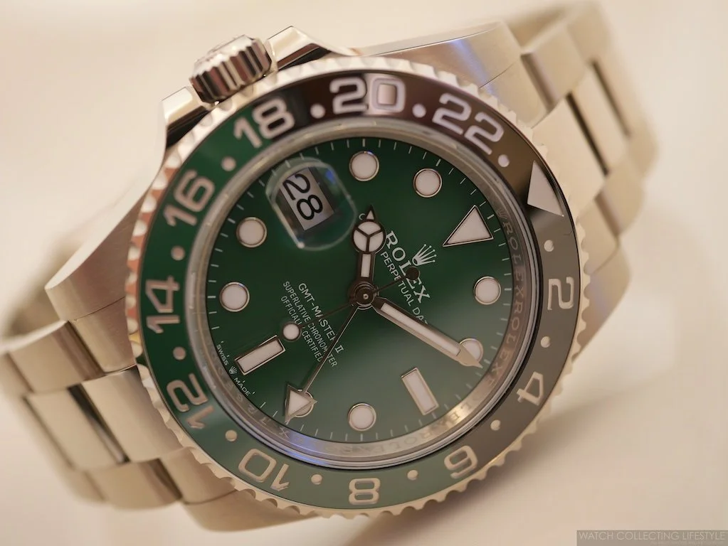 W&W 2025: Rolex GMT-Master II Green Ceramic Dial in 18K White Gold ...