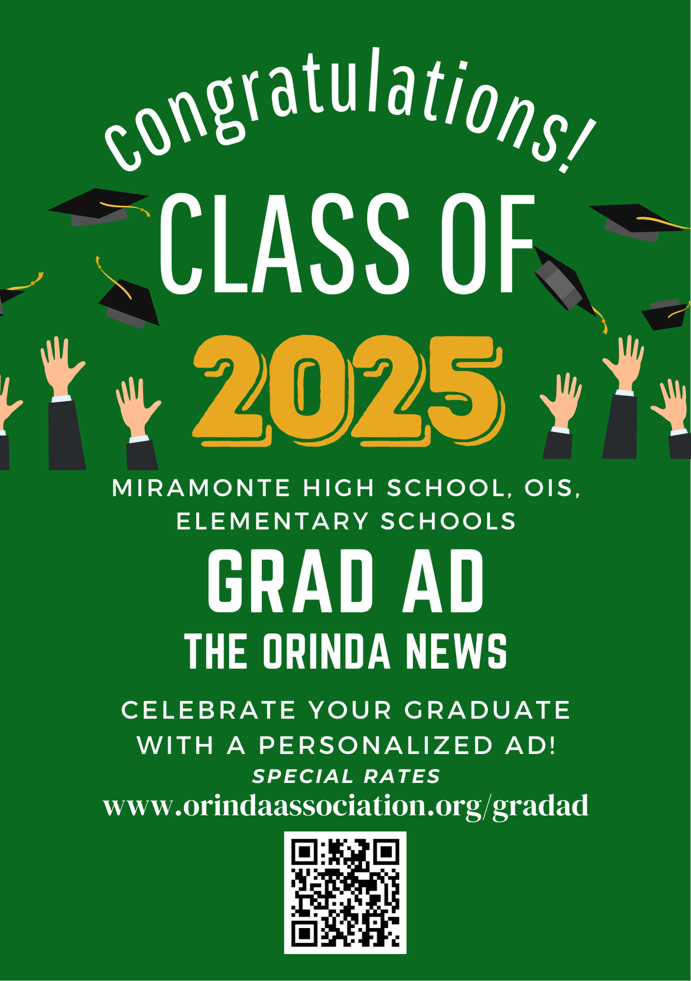 Grad Ads — The Orinda Association