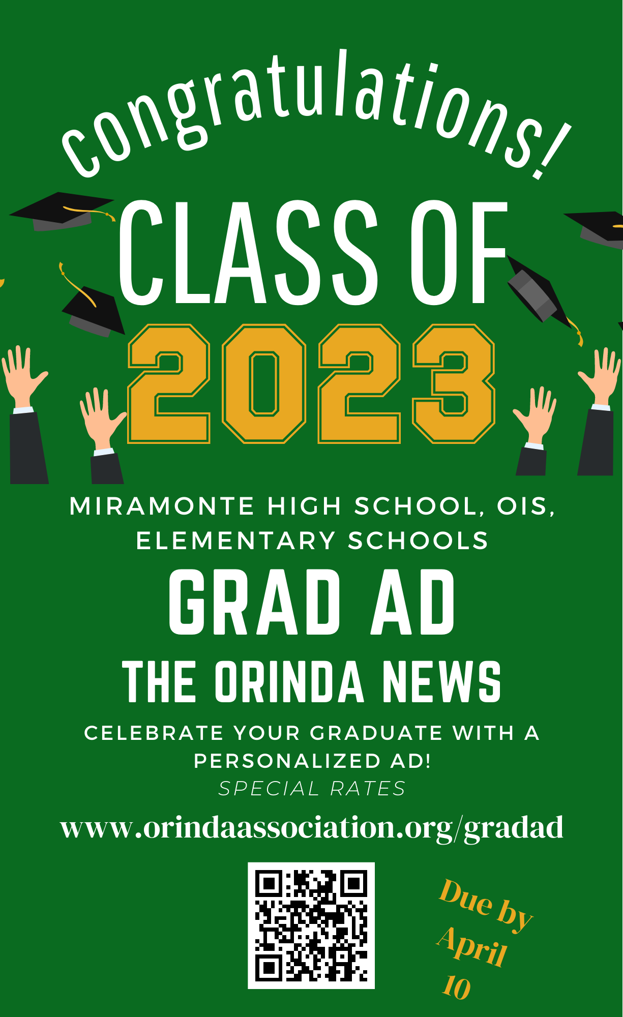 Grad Ads — The Orinda Association