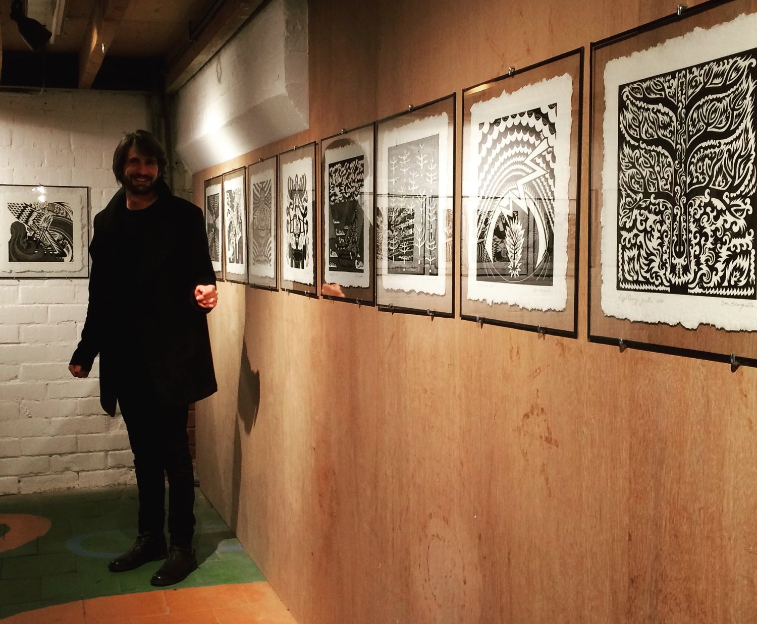 Lightning Guitar, a graphic novel in 34 linocuts by Sam Scarpulla ...