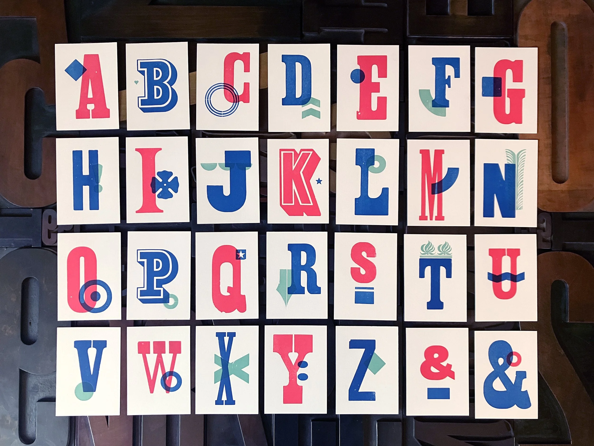Letterpret or Alphabet Cards — Type & Press