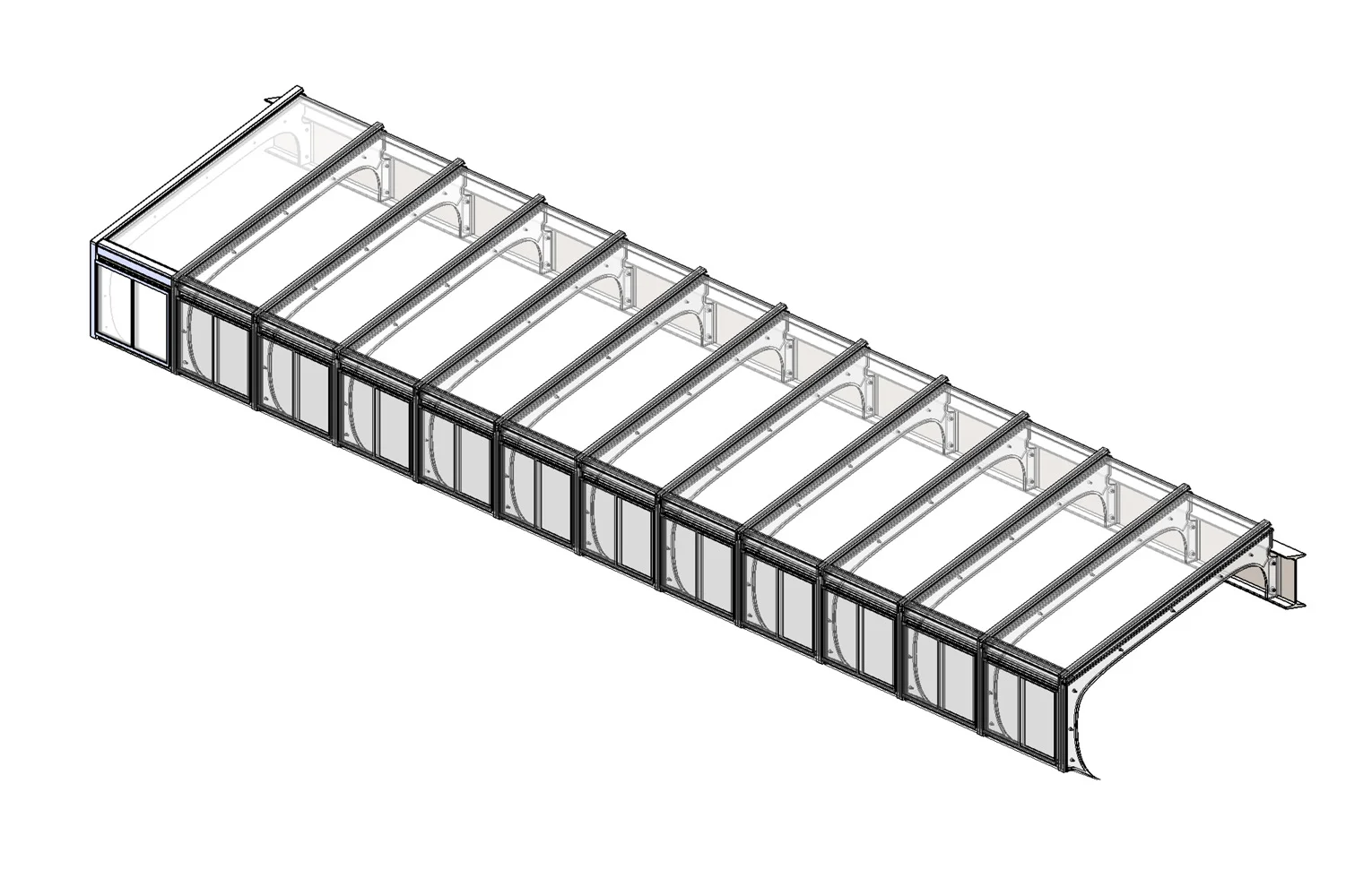 40' Custom Skylight — Punchclock Metalworks