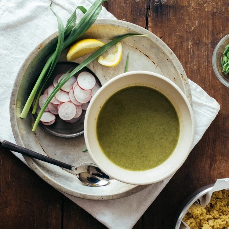 Super Simple Spring Green Broth w/ Soba Noodles — dolly and oatmeal