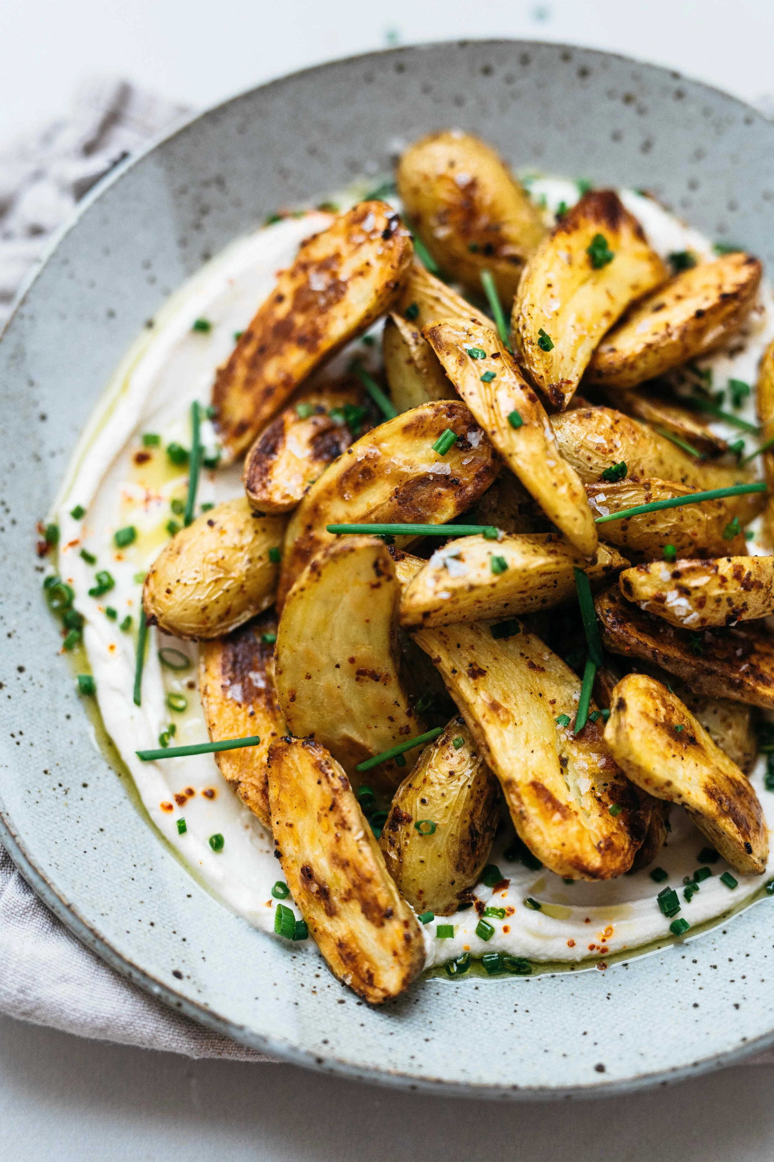 ALEPPO PEPPER POTATO SALAD W/ GARLICKY VEGAN LABNEH — dolly and oatmeal