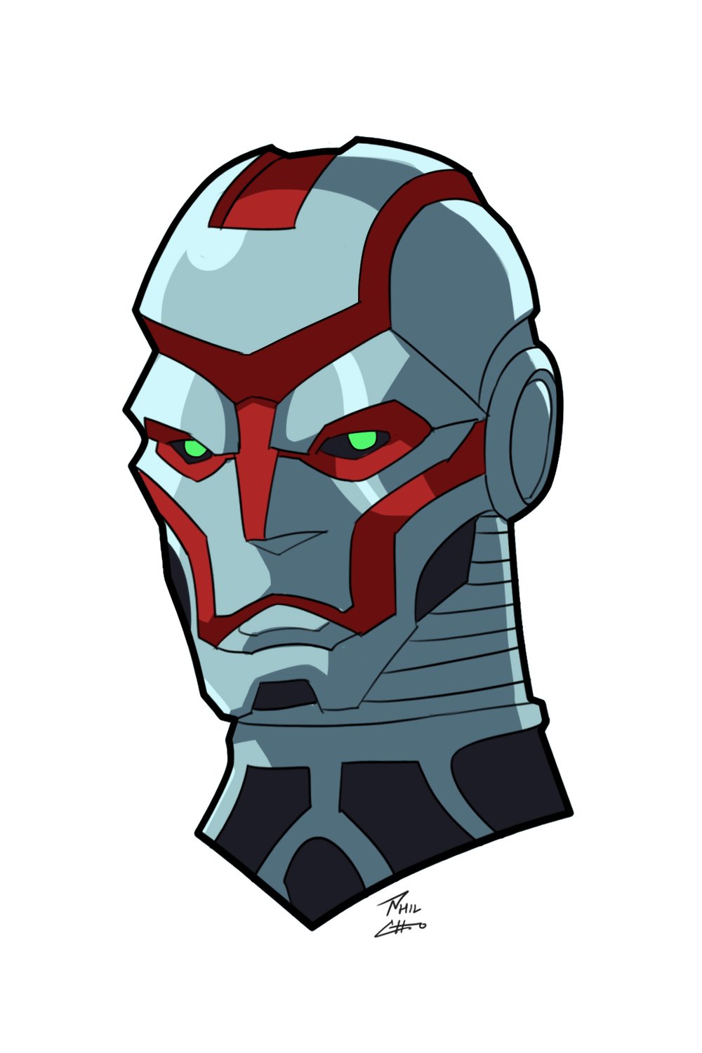 Superhero head bust commissions — Phil Cho