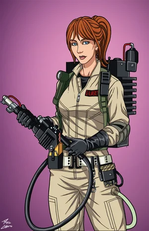 Erin Gilbert [Ghostbuster] (Earth-27) commission — Phil Cho