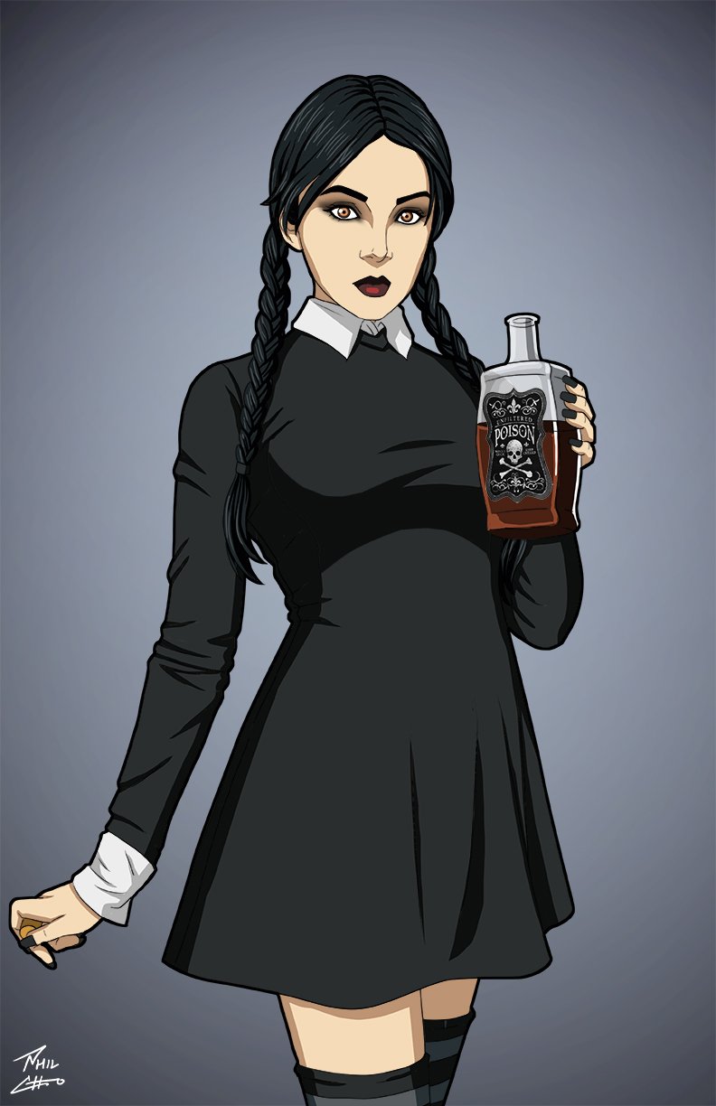 Wednesday Addams (Earth-27) commission — Phil Cho