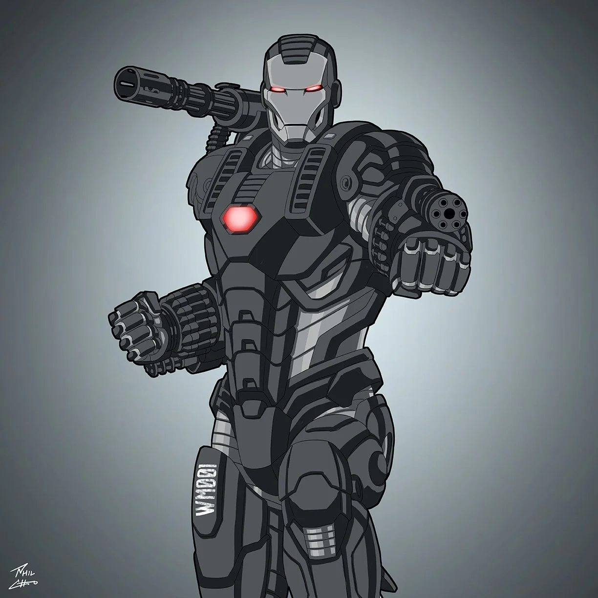 War Machine (Earth-27M) commission — Phil Cho