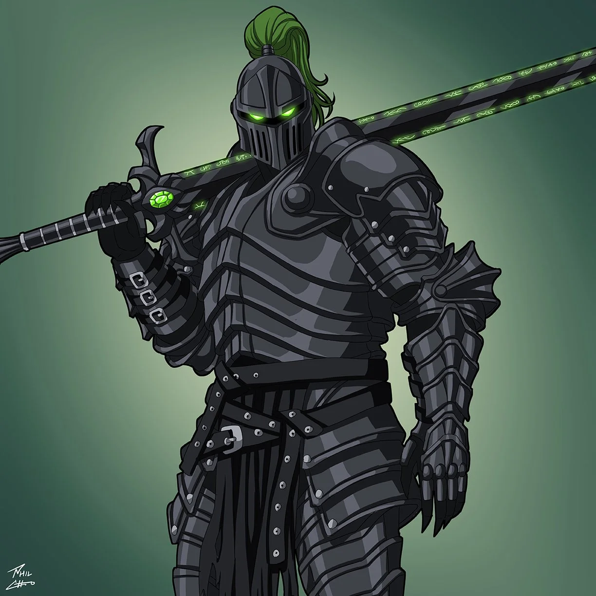 The Black Knight (Earth-27) commission — Phil Cho