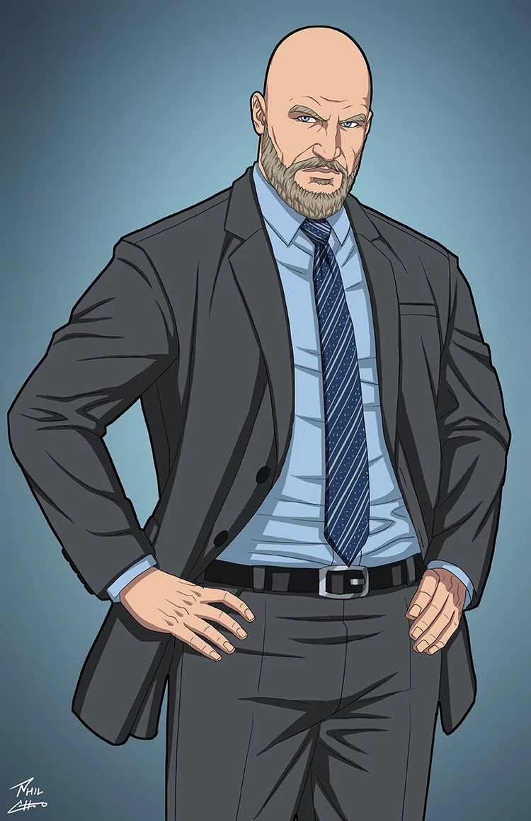 Obadiah Stane (Earth-27M) commission — Phil Cho