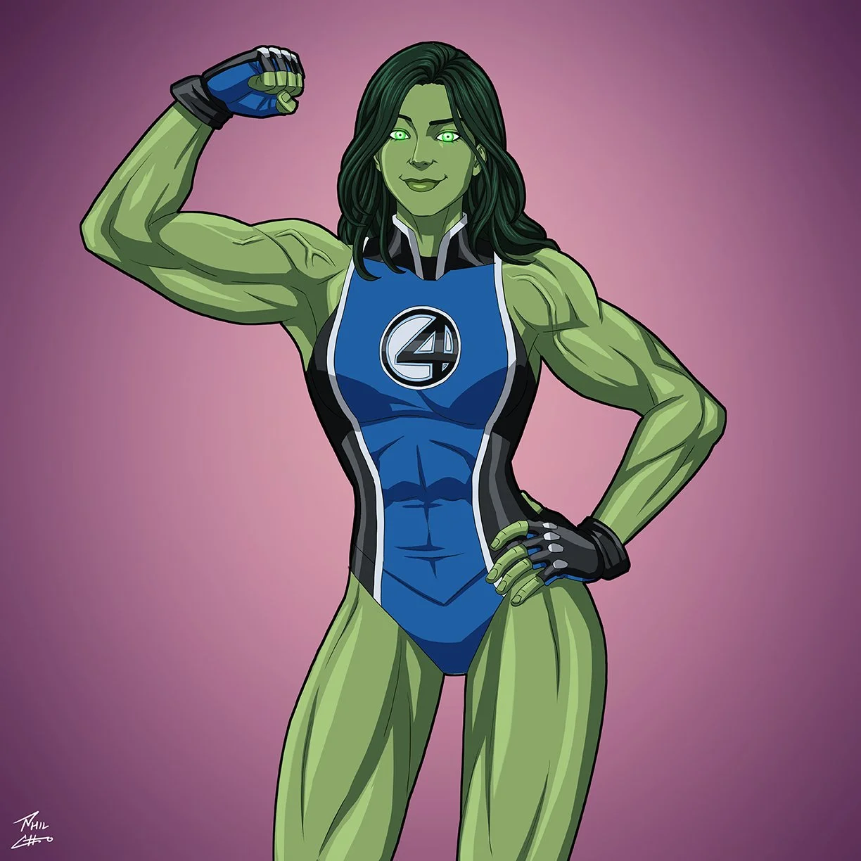 She-Hulk (Earth-27M) commission — Phil Cho