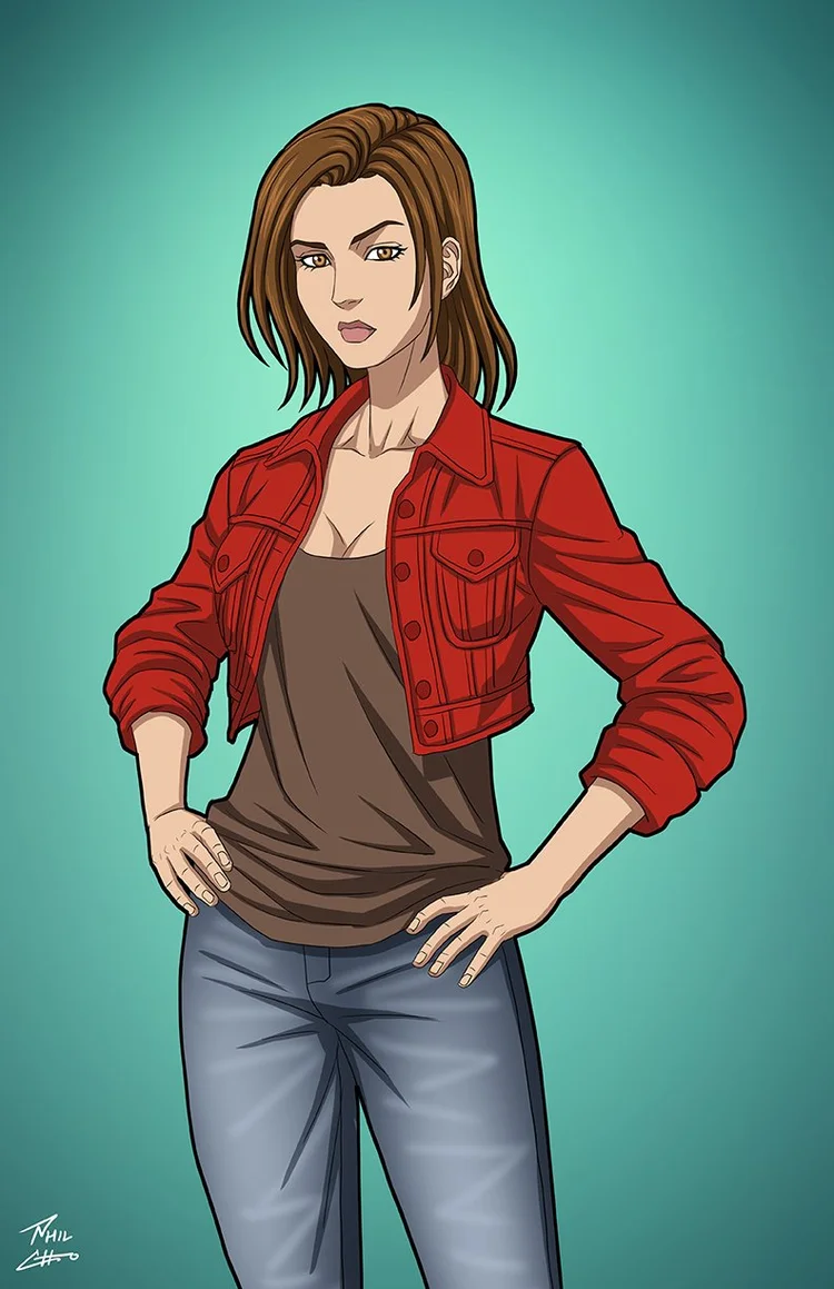 Jessica Drew (Earth-27M) commission — Phil Cho