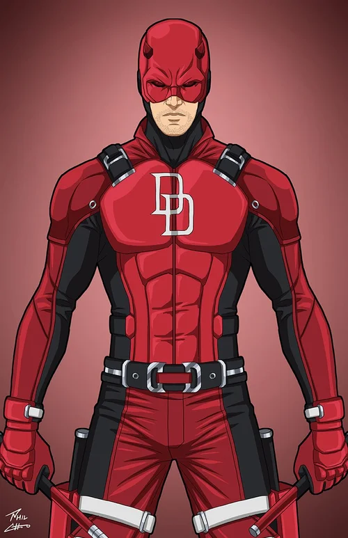 Daredevil [Crimson Crusader of Clinton] (Earth-27M) commission — Phil Cho