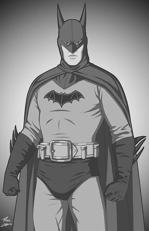 Batman 1943 (Lewis Wilson) Black and White — Phil Cho