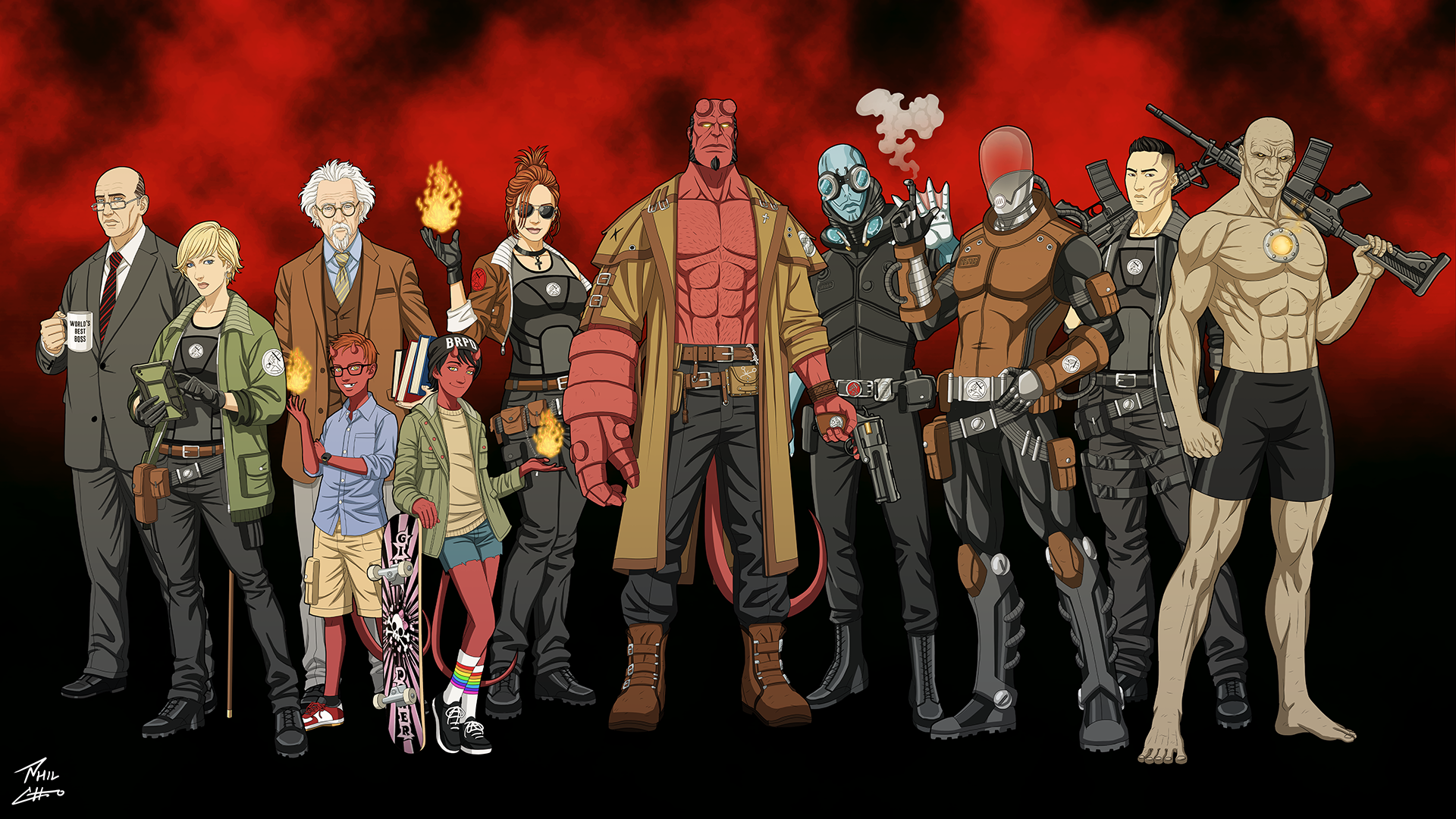 Hellboy and the BRPD — Phil Cho