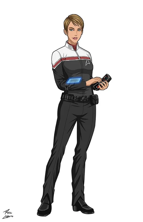 Captain Sarah Thompson (Star Trek OC) commission — Phil Cho