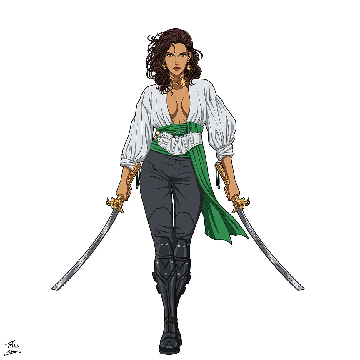 Talia Al Ghul commission — Phil Cho