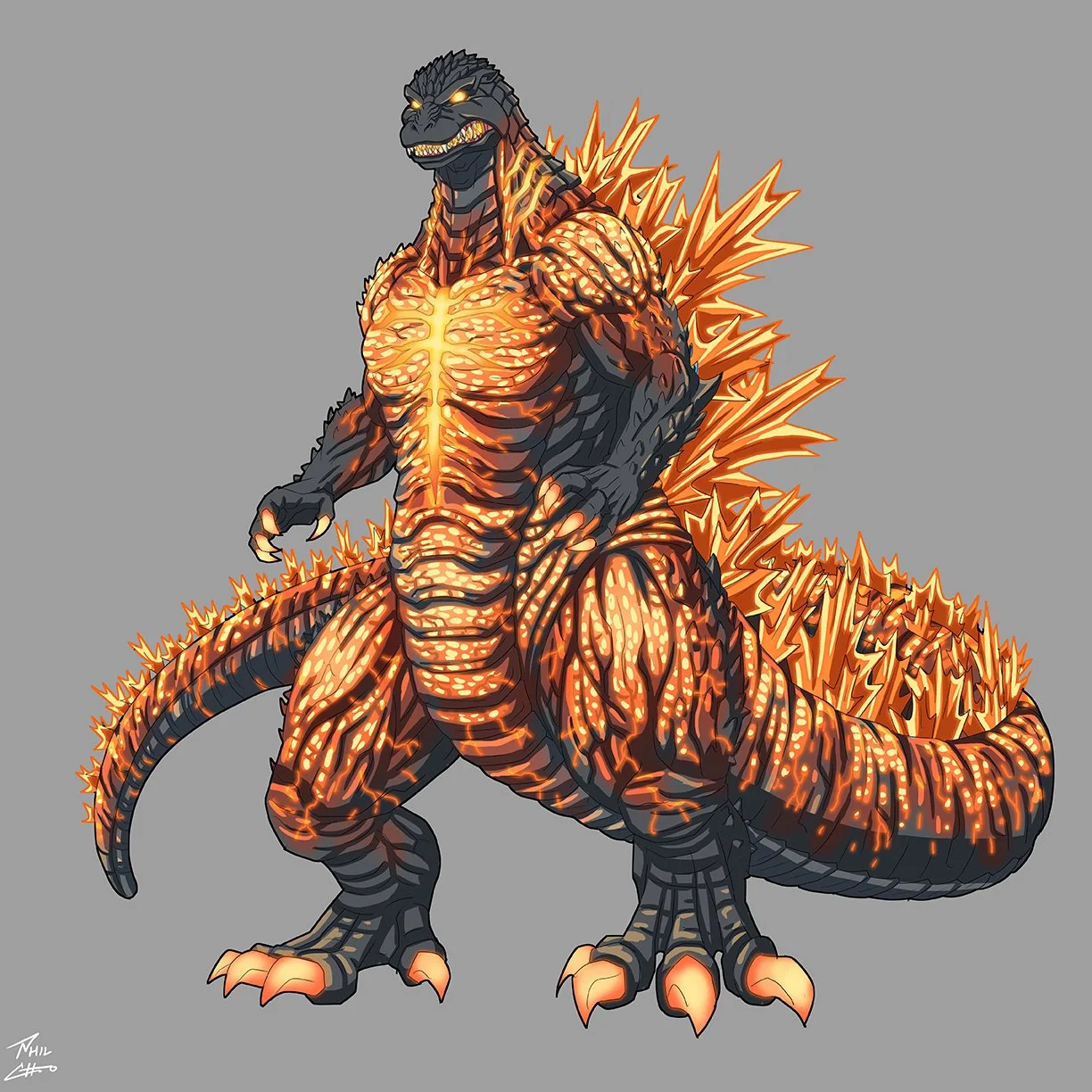 Burning Godzilla — Phil Cho