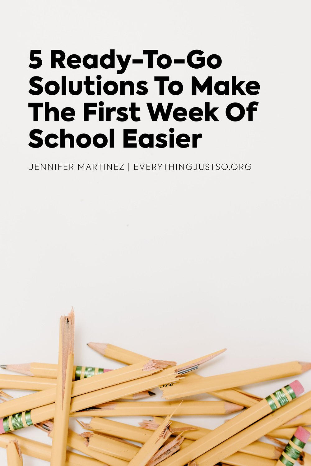5 Ready-to-Go Solutions to Simplify the First Week Of School ...