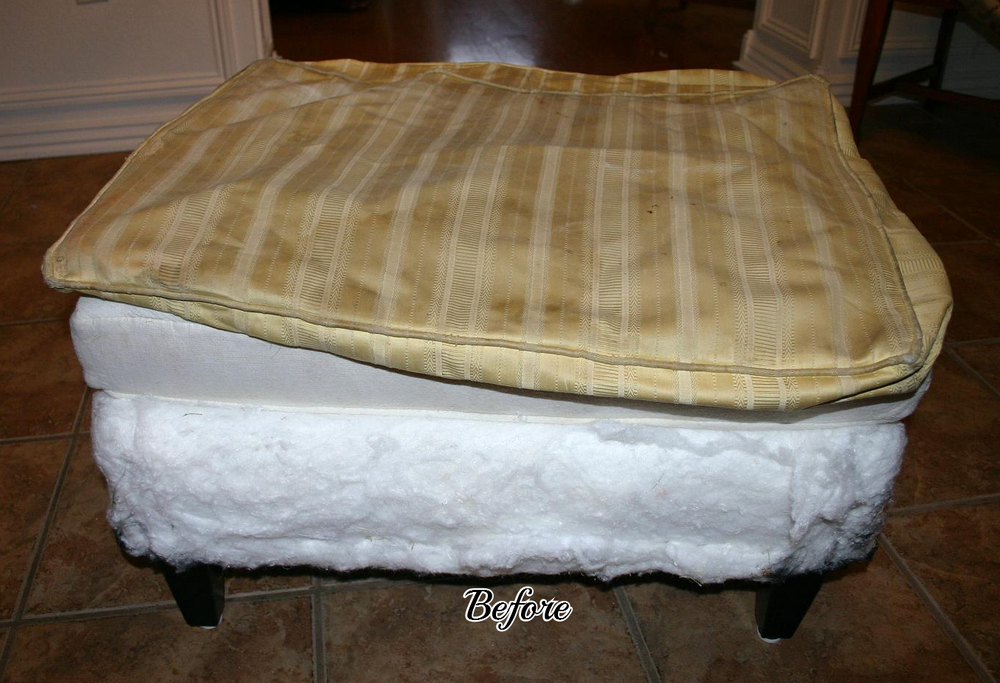 New life for an old ottoman.... — Beckwith's Treasures