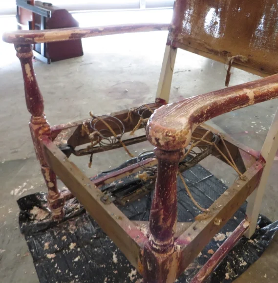 Nasty little chair makeover...PART I! — Beckwith's Treasures