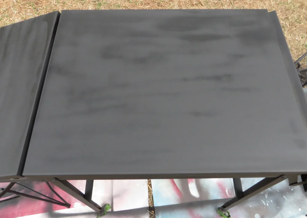 RUST? Not a problem! Old metal typewriter table repurposed ...
