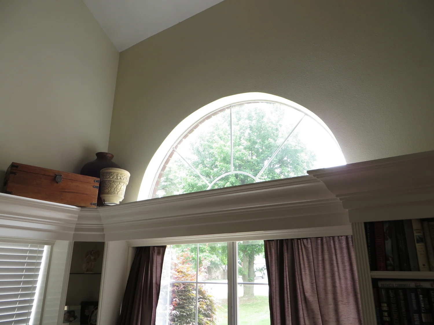 Arch window covering and temporary window coverings! — Beckwith's Treasures