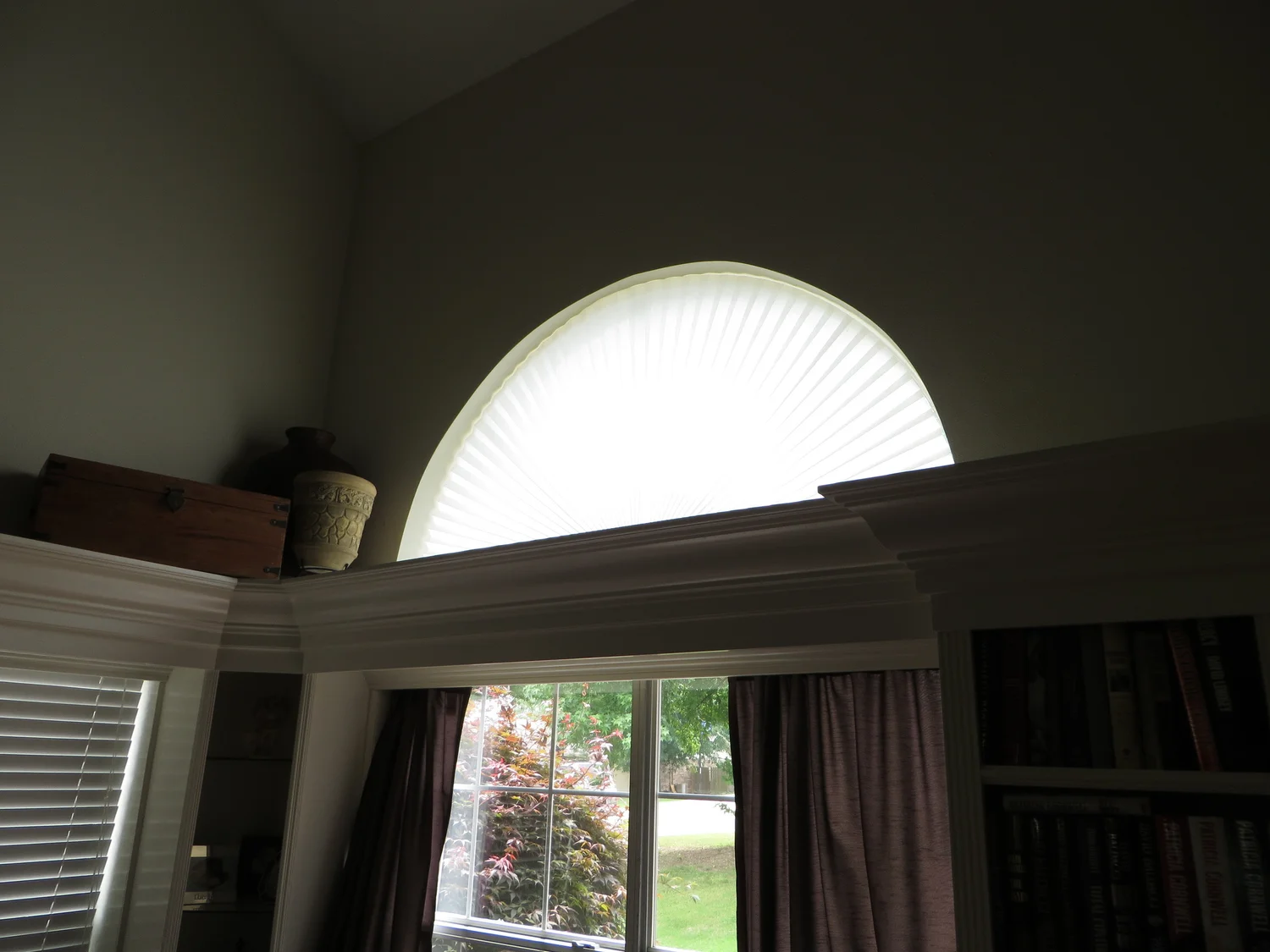 Arch window covering and temporary window coverings! — Beckwith's Treasures