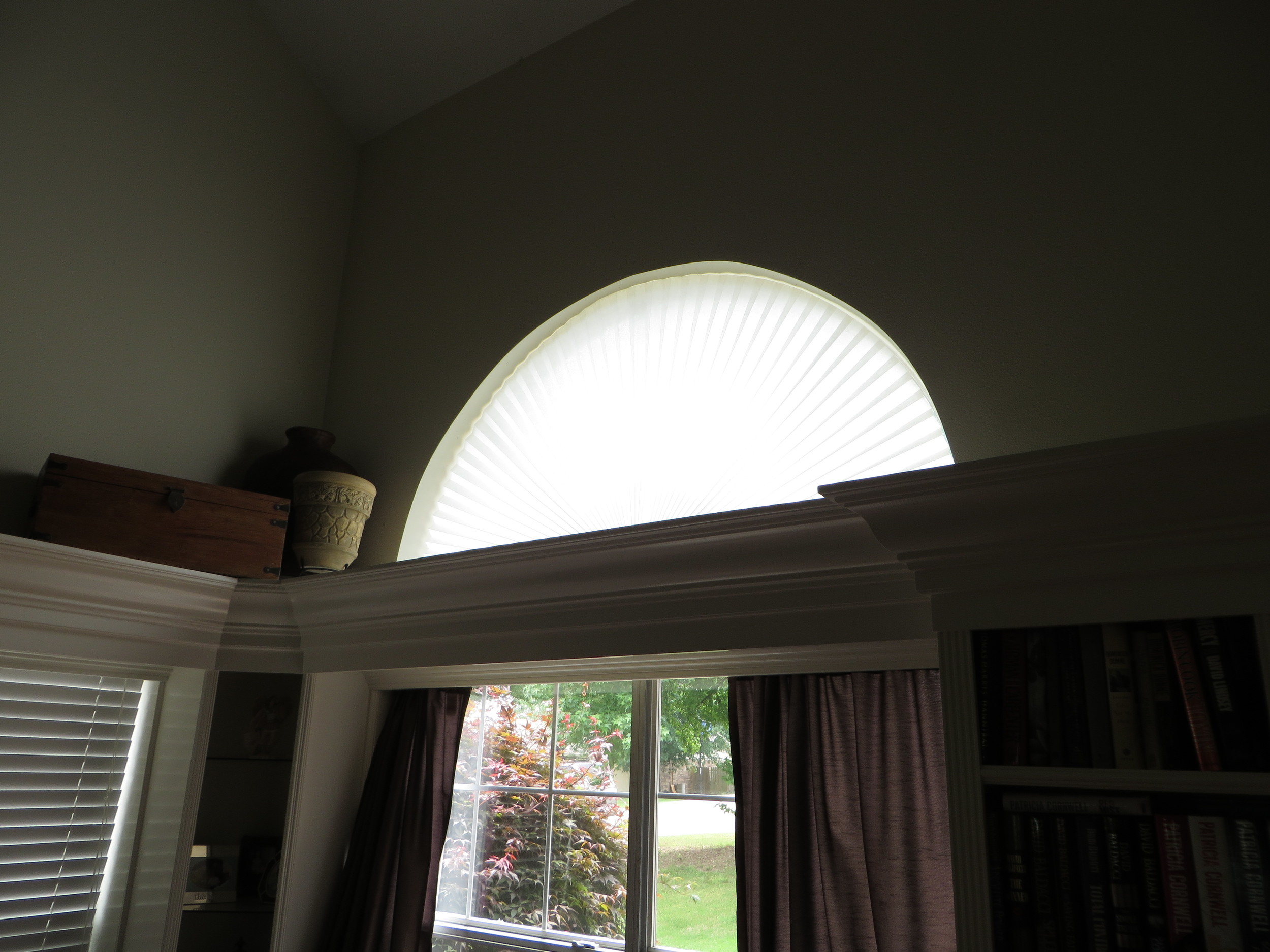 Arch window covering and temporary window coverings! — Beckwith's Treasures