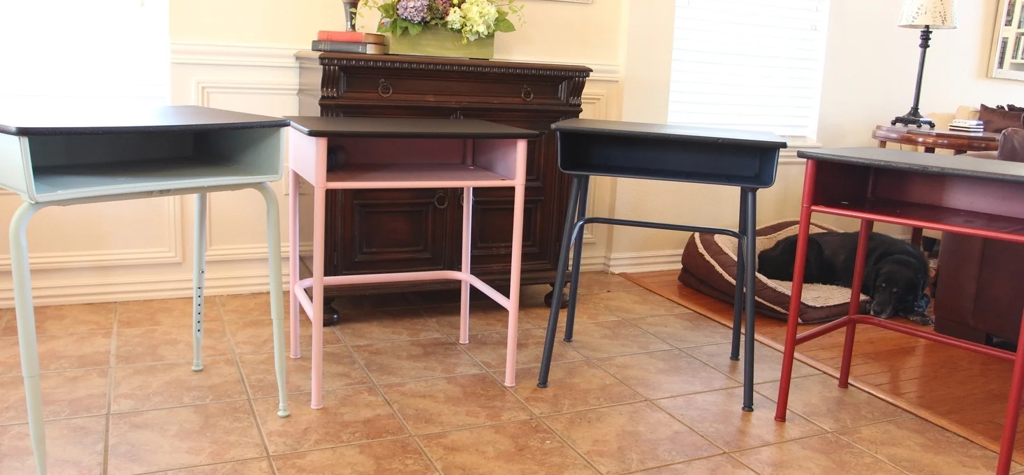 School desk makeovers... — Beckwith's Treasures