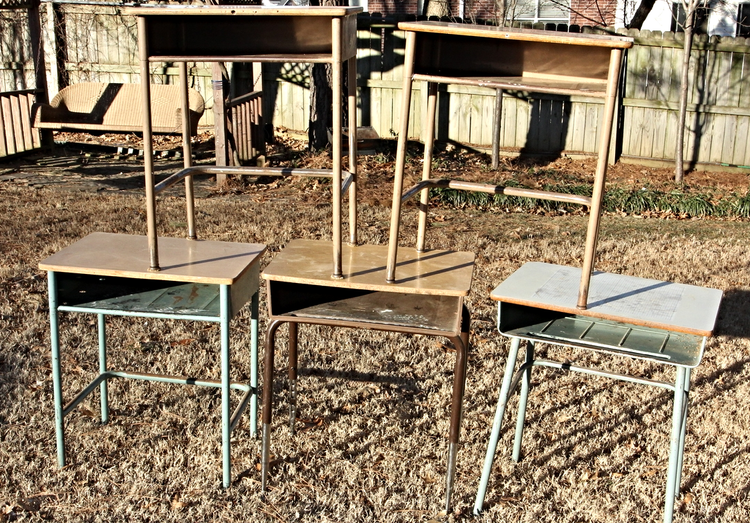 School desk makeovers... — Beckwith's Treasures