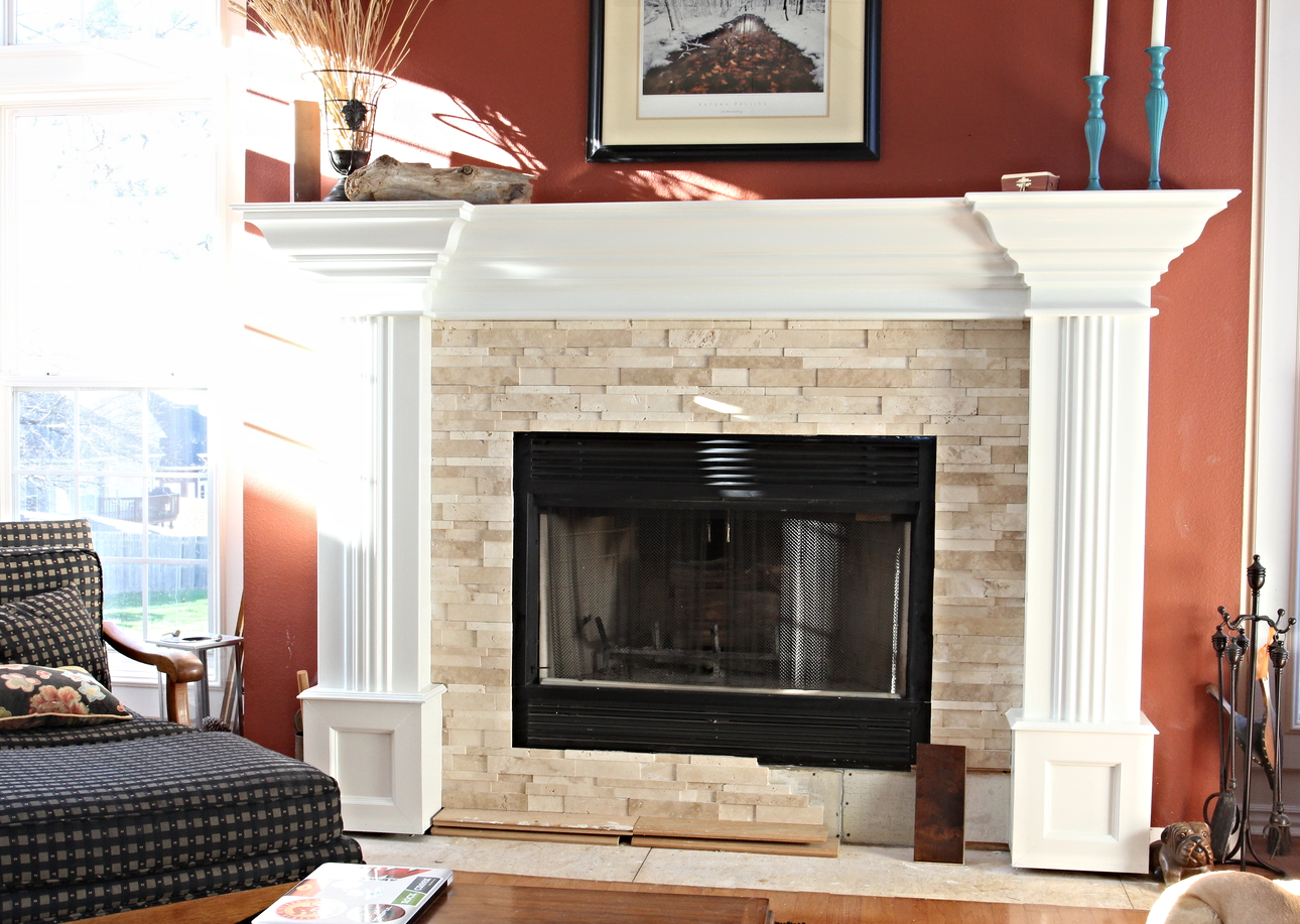 The fireplace...putting the plan in motion! — Beckwith's Treasures
